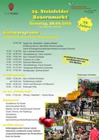Kulturprogramm zum 25. Steinfelder Bauernmarkt